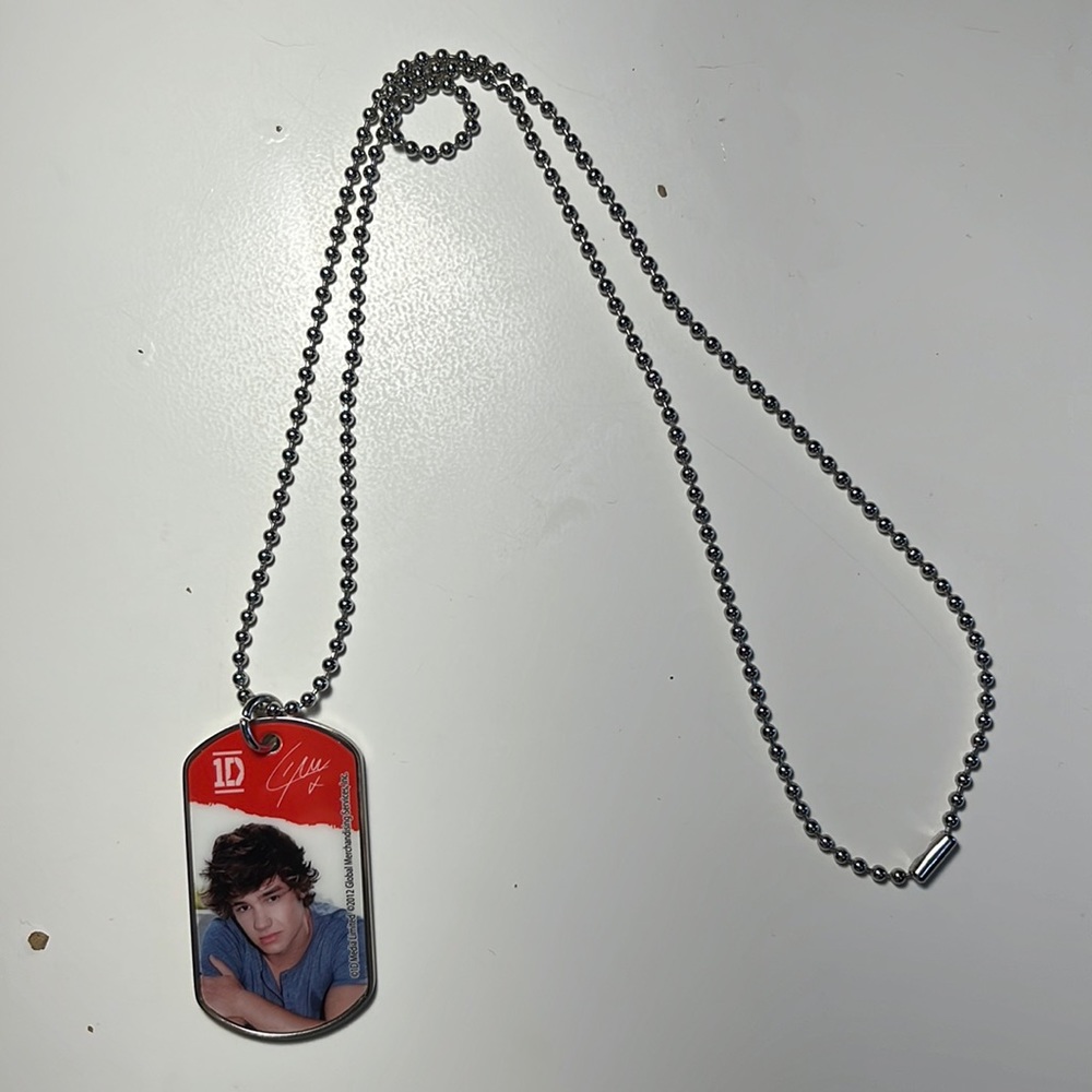 Liam Payne One Direction Dog Tag Necklace - Gem